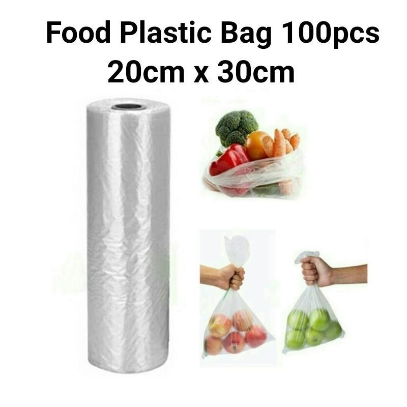 Ready stock* 100pcs Food Plastic Bag 20*30cm/25*40cm (65pcs) | Shopee ...