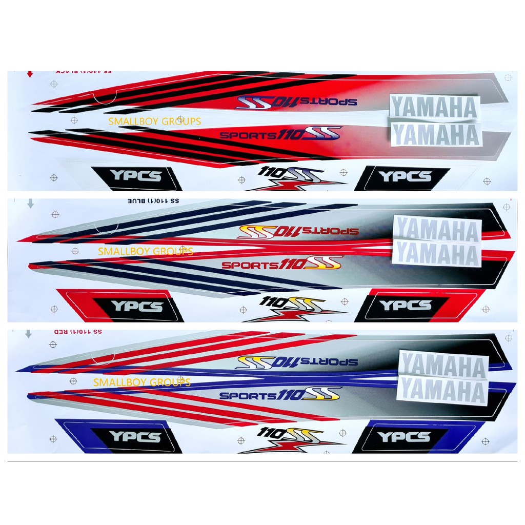 YAMAHA Y110 SS1 STICKER 1 Y110SS SS110 YSS | Shopee Malaysia