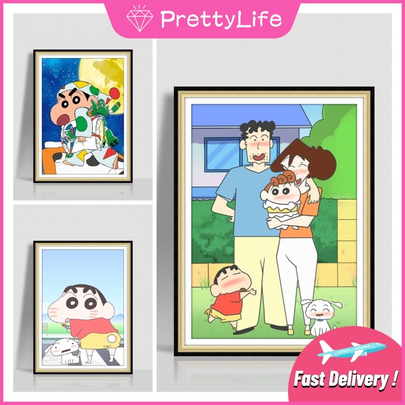 [PL] Diy 5D Diamond Painting Crayon Shin-chan Cartoon Crafts for Home ...