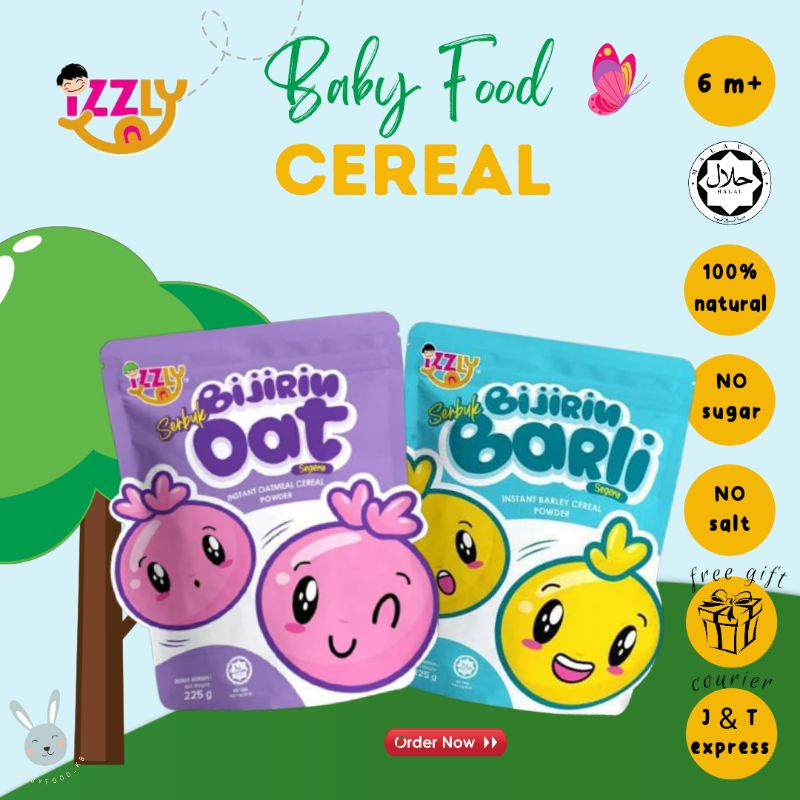 [READY STOCK] IZZLY Baby Food Bijirin - Breakfast Cereal Barli Oat ...