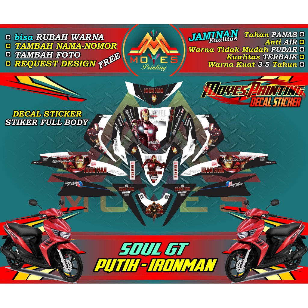 Soul gt Motorcycle decal gt Sticker yamaha soul gt soul gt 115cc soul ...