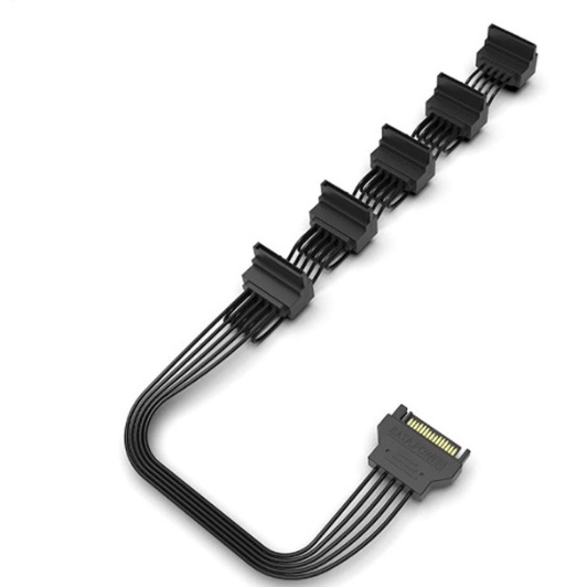 SATA Power Splitter Cable 15pin Male to 5 Female Right Angle for HDD ...