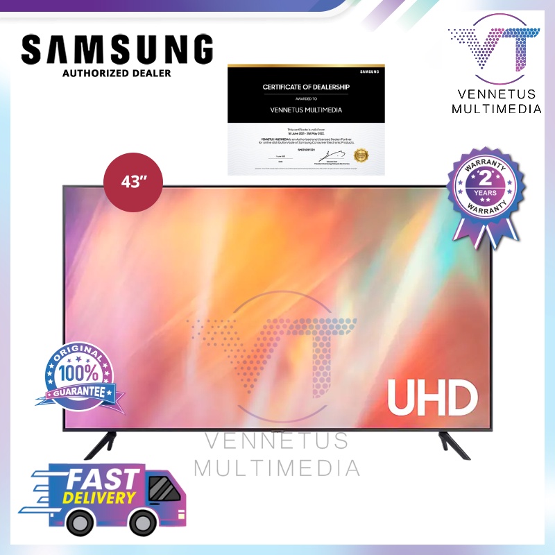 Samsung 43"/50"/55"/65" AU7000 4K UHD Smart TV UA43AU7000KXXM ...