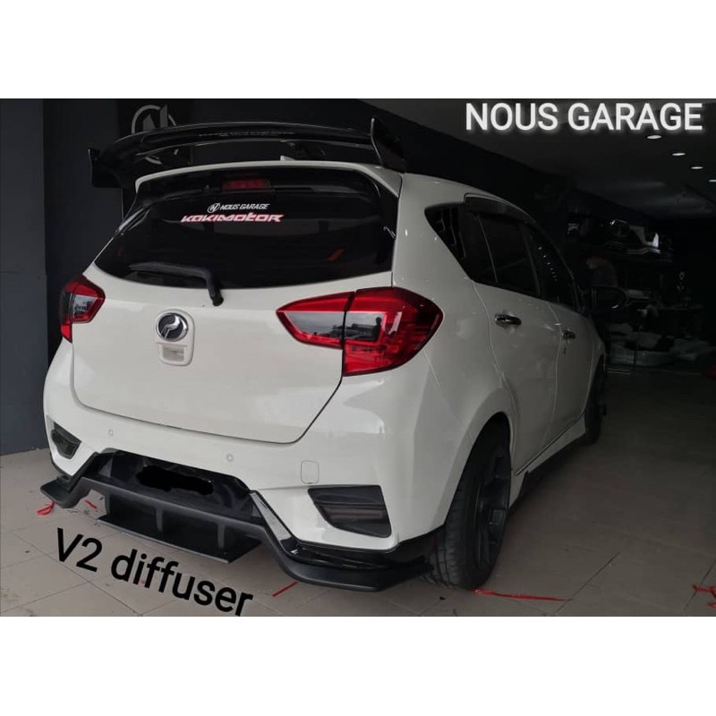 [ Myvi Gen3 PreFacelift ] - Rear Diffuser V2 Nous Garage | Shopee Malaysia