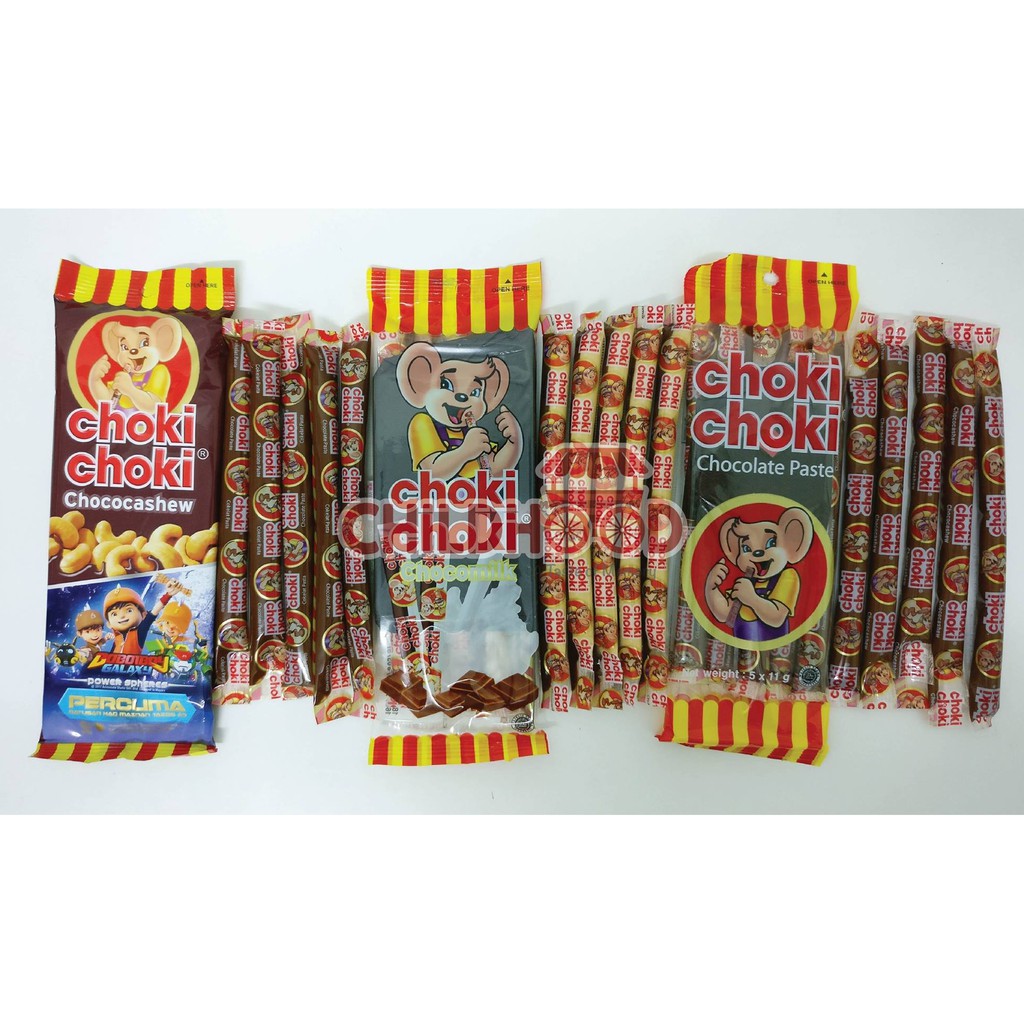 Choki Choki /Chocolate Paste/Chocomilk/Chococashew coklat stick [5stick ...