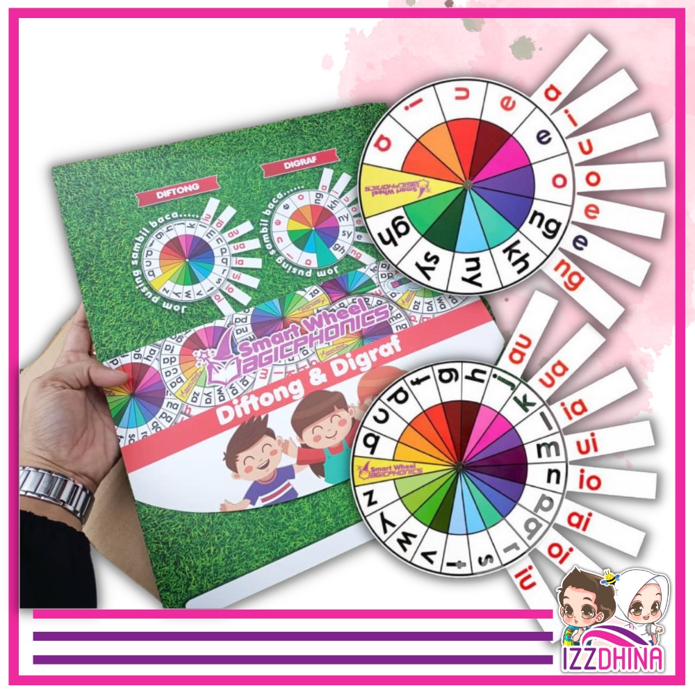 Smart Wheel Magic Phonics Diftong & Digraf | Buku Belajar Membaca BM ...