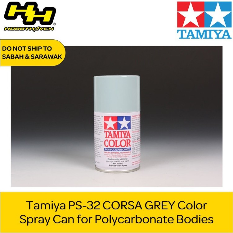 Hobby Haven Tamiya PS-32 CORSA GREY Color Spray Can for Polycarbonate ...