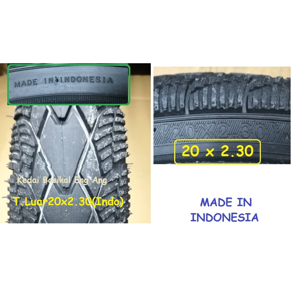 20" x 2.30 Tayar luar basikal BMX dan tayar lebar. | Shopee Malaysia