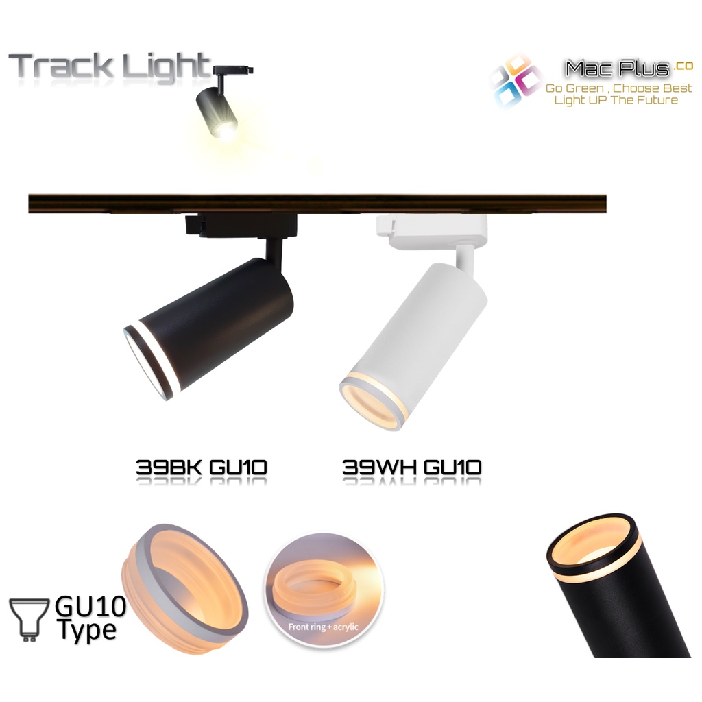 Modern LED Ceiling / Wall Lighting Flexible GU10 Type Track Light ...