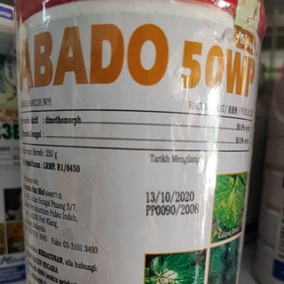 Abado 50wp Dimethomorph 250gm Racun Kanker Durian Downy Timun Hawar ...