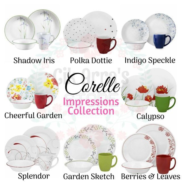 Corelle Impressions 16pcs Dinner Set | Shopee Malaysia