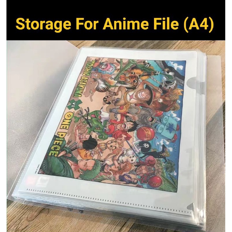 File Storage for Anime Files Collection Case A4 Files Storage | Shopee ...