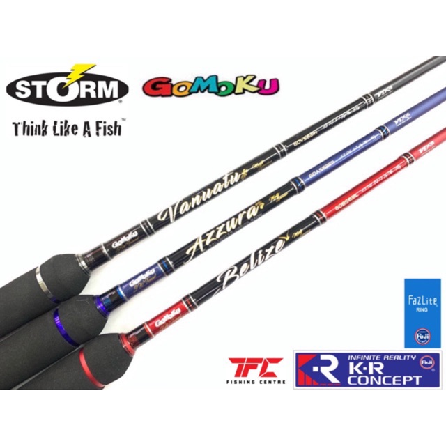STORM Gomoku Saltwater Expedition Spinning & Overhead Jigging Rod ...