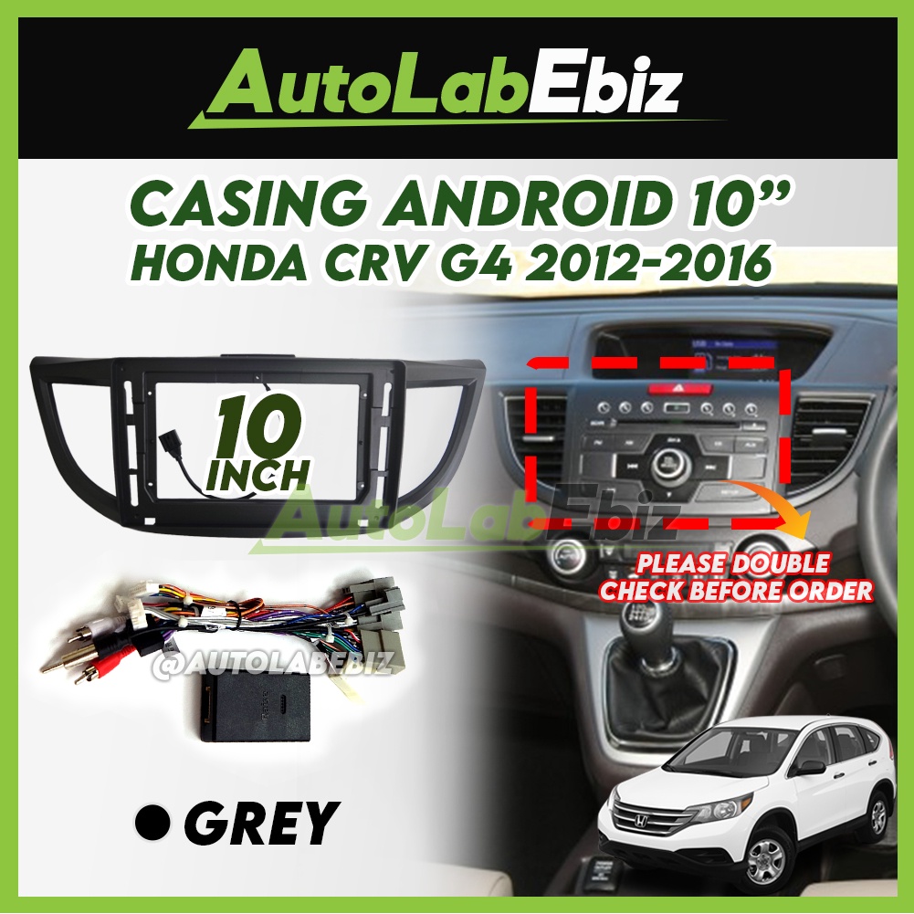 Honda CRV G4 2012-2016 Android Player Casing 10" inch (with Socket ...