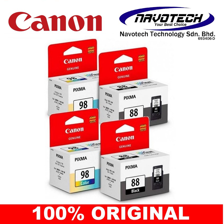Canon PG88 CL98 Genuine Ink For E500/510/600/610 - PG-88 (21ml)/CL-98 ...
