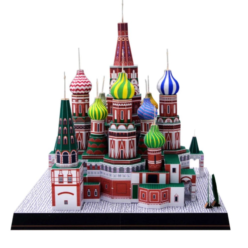 3D Paper Model Space Library Papercraft Cardboard House for Children ...