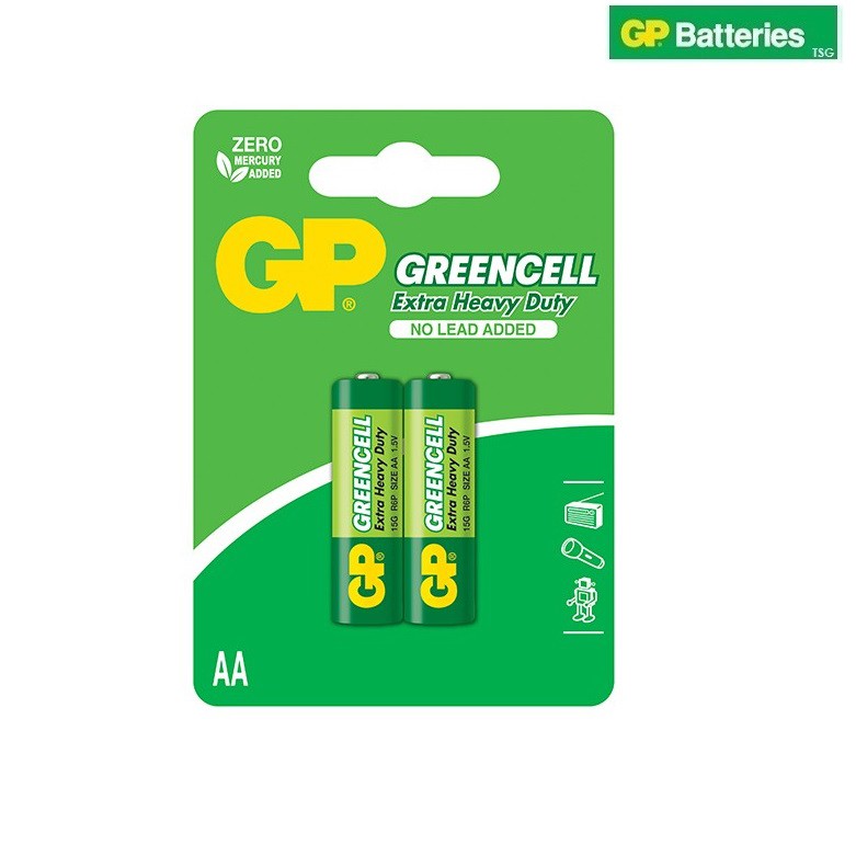 GP Batteries Greencell Extra Heavy Duty AA or AAA | Shopee Malaysia