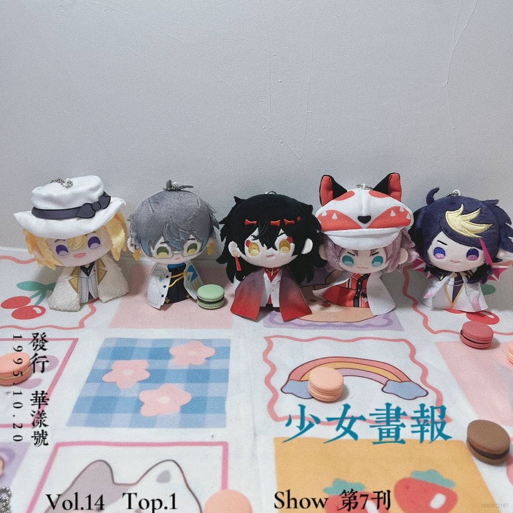 AG Luxiem Doll Anime Keychain Plush Vox Mysta Shu Ike Luca NIJISANJI ...