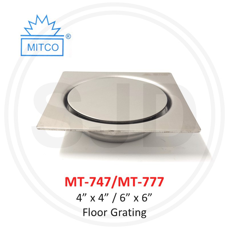 Mitco Stainless Steel Floor Grating 4" x 4"/6" x 6" (MT-747/MT-777 ...