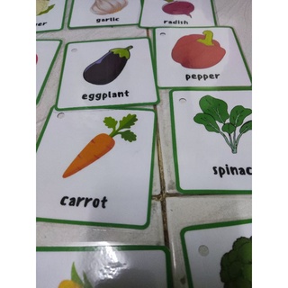 printed flashcard sayuran vegetables BI 18keping | Shopee Malaysia
