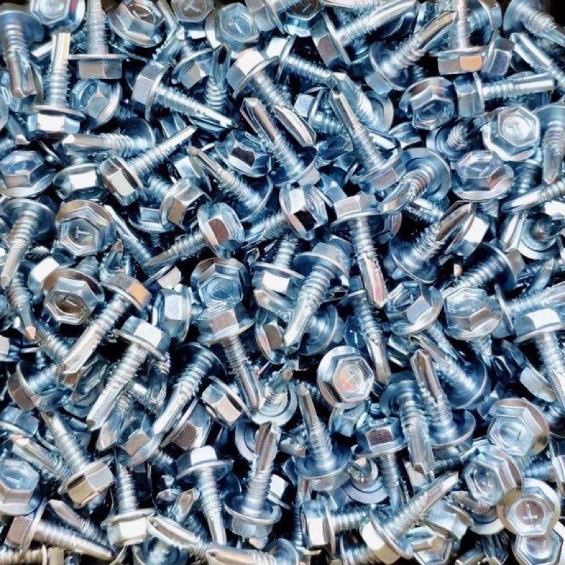 Skru Kuda Besi Channel Battern 10 x 5/8 Self Drilling Skru Bumbung C ...