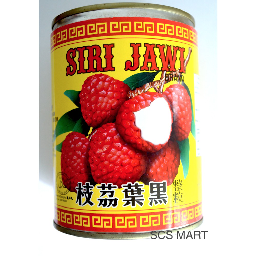 Siri Jawi Brand Lychees in Syrup 565gm 整粒黑叶荔枝 Buah Laici in Sirap ...