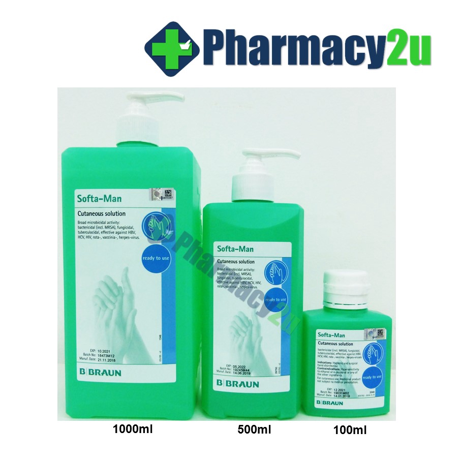 SOFTA-MAN SOFTAMAN CUTANEOUS SOLUTION ALCOHOL HAND SANITIZER 100ML ...