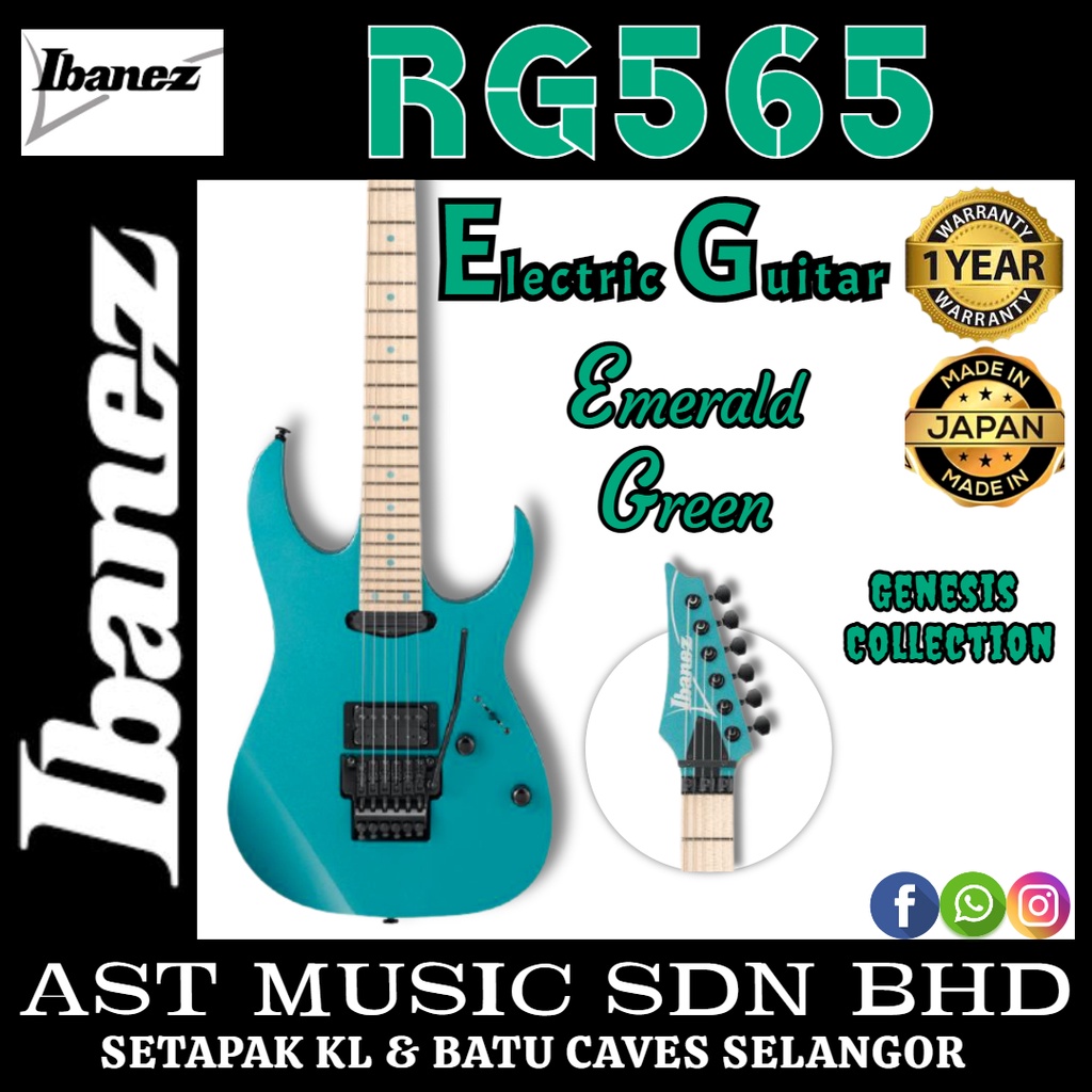 Ibanez RG565 Genesis Collection Electric Guitar - Emerald Green ( RG ...