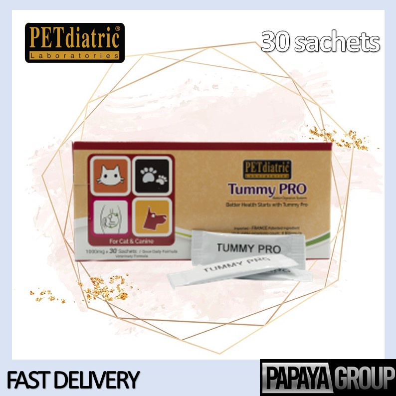 PETdiatric Tummy Pro 30 sachets x 1000mg - (Pet Supplement) | Shopee ...