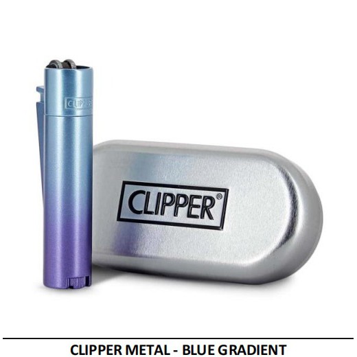 Clipper Metal Lighter Blue Gradient with Box | Shopee Malaysia