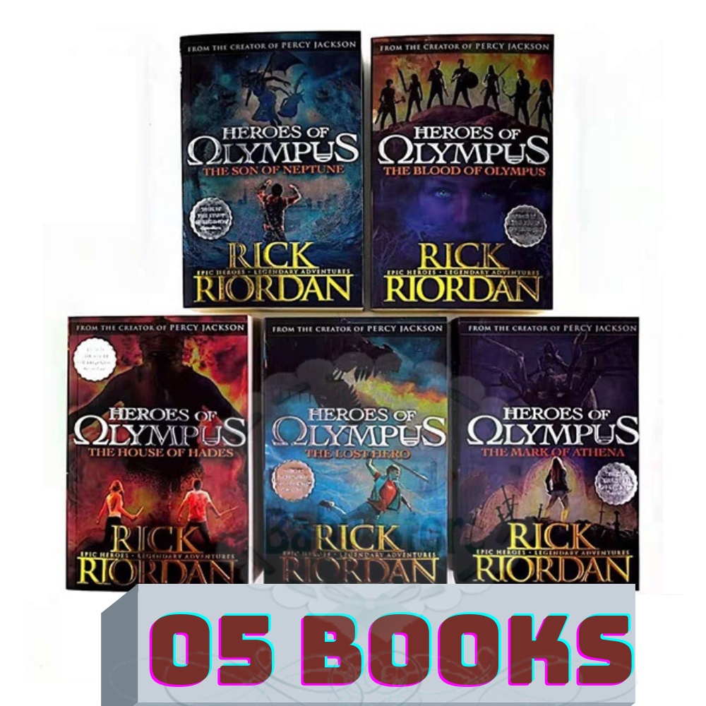 Rick Riordan Heroes Of Olympus Series Set 5 Paperback Books Shopee