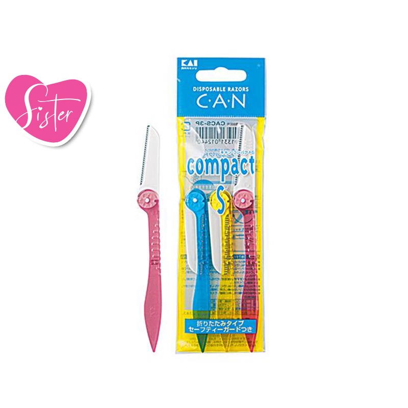 [B1F2] KAI Compact S Disposable Razors Shaver (3pcs) | Shopee Malaysia