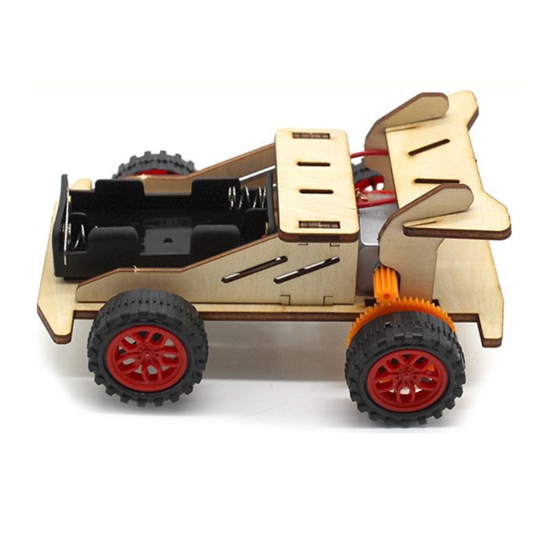 CR DIY STEM Electric Racing Car Kids Learning Toys Physics Science ...