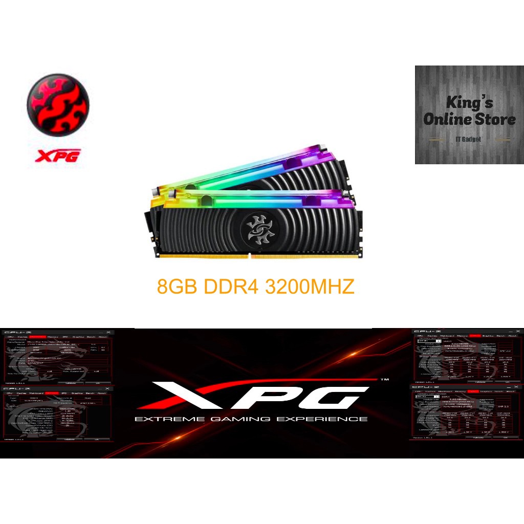 XPG SPECTRIX D80 DDR4 3200MHZ RGB Liquid Cooling Memory RAM | Shopee Malaysia