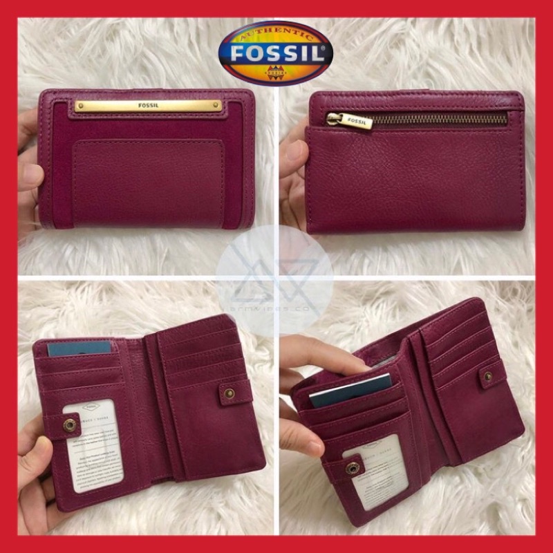(Original) Fossil Liza Multi Slim Wallet (Free Paper Bag) | Leather ...