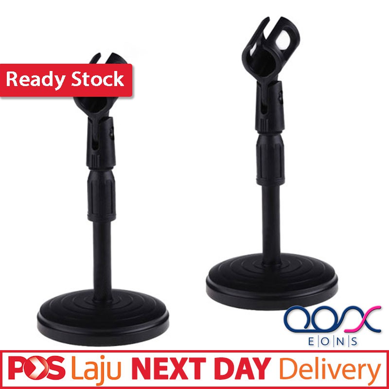 DETACHABLE Microphone Stand Holder Extendable Height Mic Stand Music ...