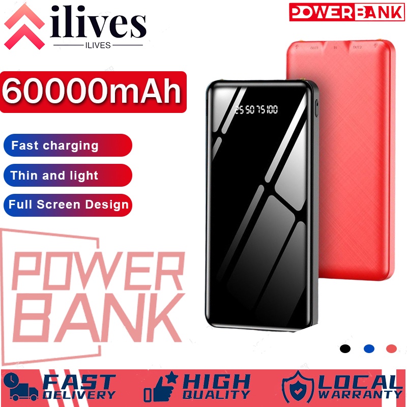 Powerbank original 60000mAh portable power bank large capacity for ...