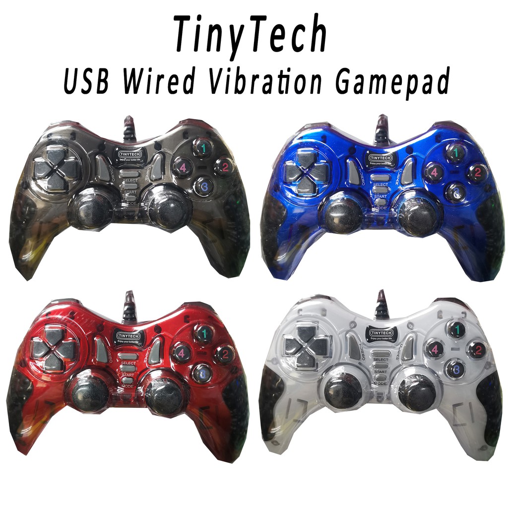 TINYTECH XON006 USB WIRED VIBRATION GAMEPAD COMPATIBLE WINDOWS 10 ...