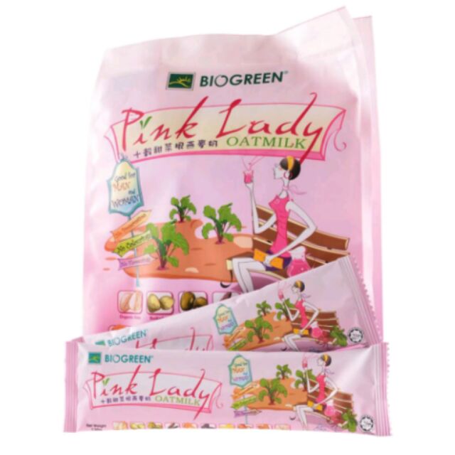 BIOGREEN-Pink Lady Oatmilk Sachet Pack (11x30g) | Shopee Malaysia