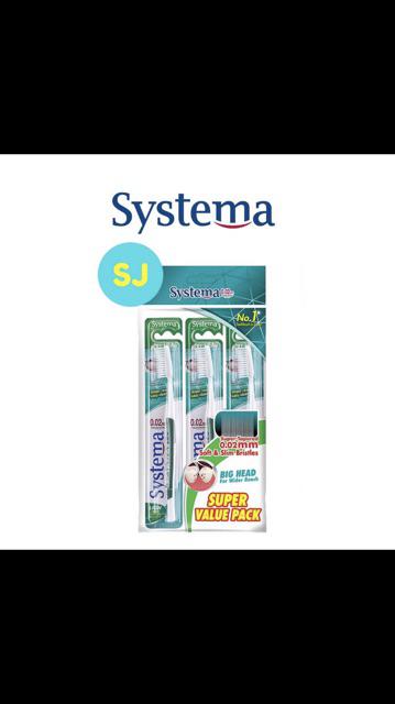 Systema Toothbrush (Full Head / Compact / Comfort) 3pcs (Super Value ...