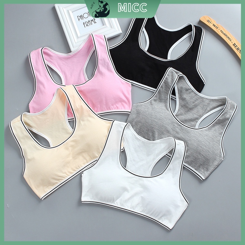 10-16Y Sport Bra for Kids Teens Soft Foam Padded Summer Adolescente ...