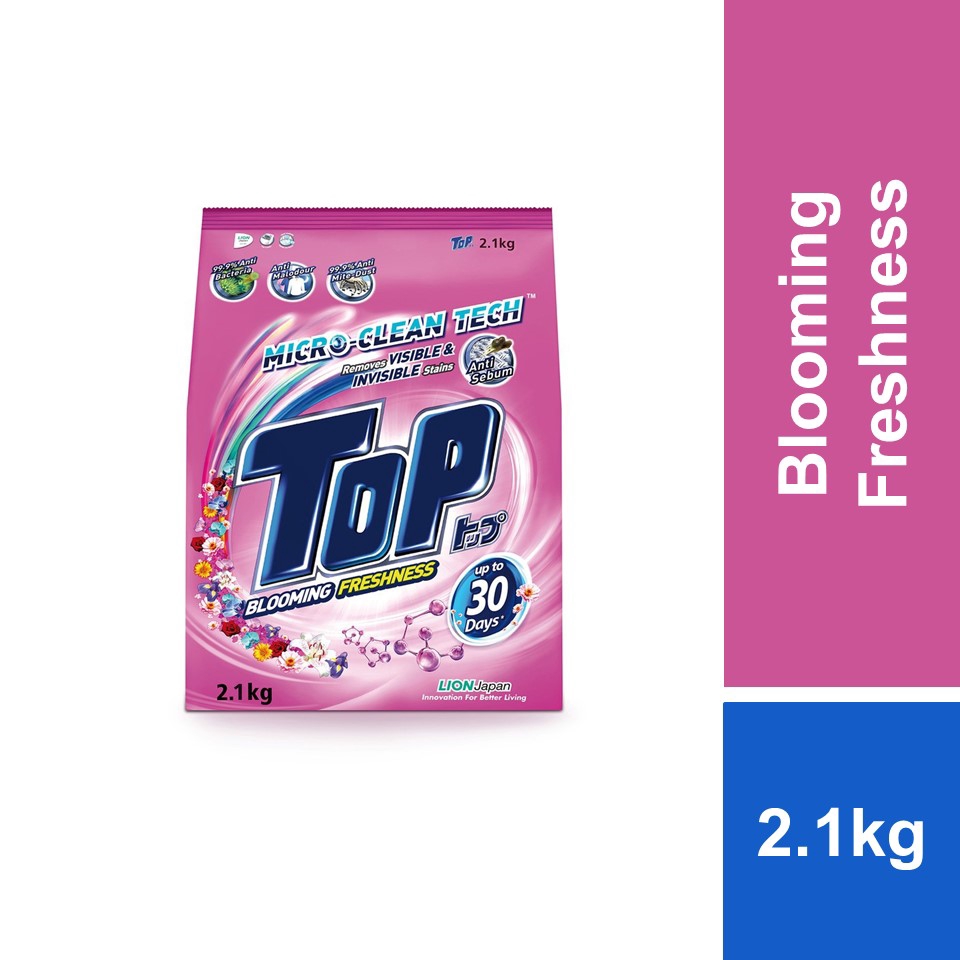 Top Detergent Powder Blooming Freshness 2.1KG | Shopee Malaysia