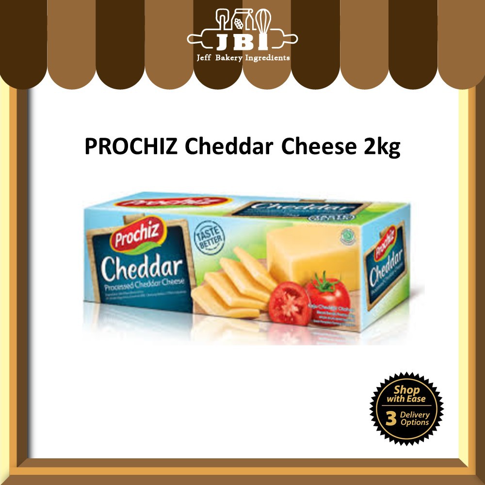 PROCHIZ PROCESSED CHEDDAR CHEESE 2KG KEJU CHEDDAR | Shopee Malaysia