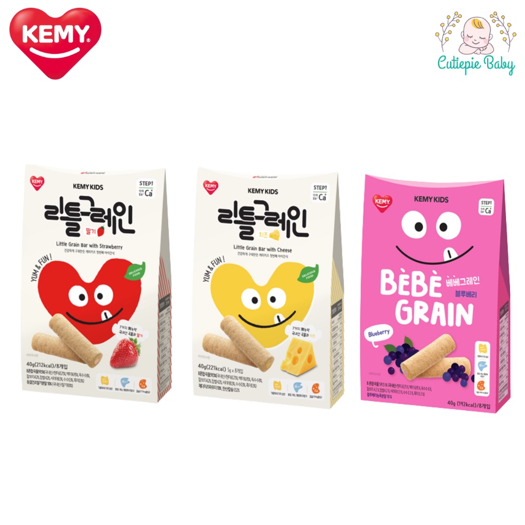 Kemy Kids Bebe Little Grain - Blueberry / Cheese / Strawberry (8 x 5g ...