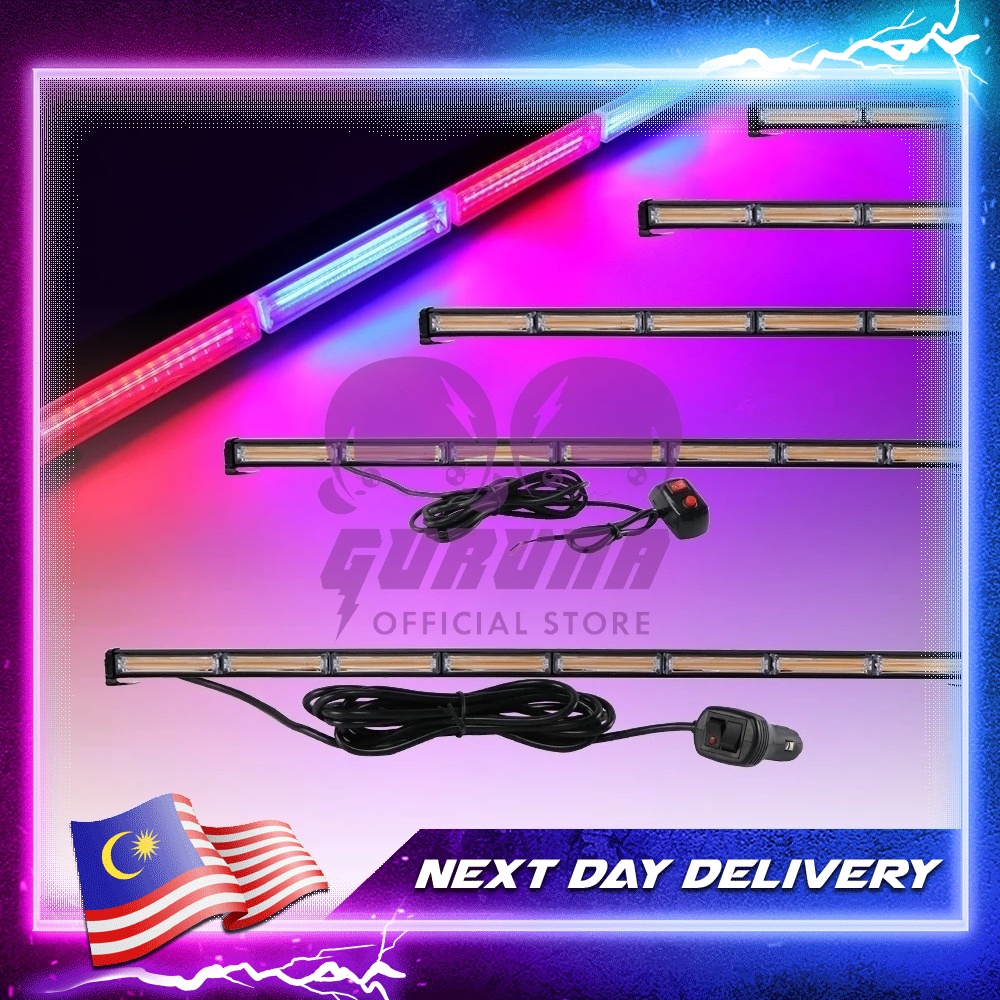 15 MODE Truck Lori Lorry LED Emergency Warning Flash Strobe Light Bar ...