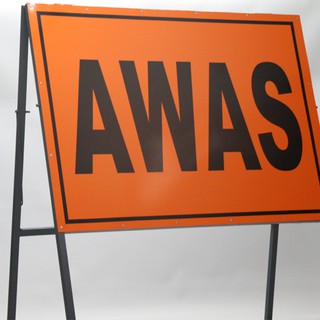 ORANG SEDANG BEKERJA SIGN / SIGNBOARD AWAS / SIGNBOARD JALAN /AWAS SIGN ...