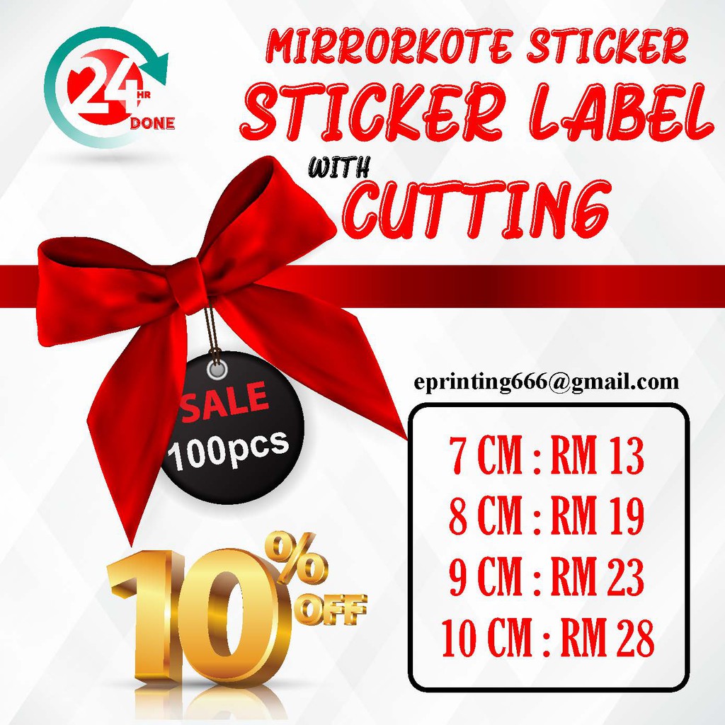 (100-300PCS) STICKER LABEL MURAH [7CM-10CM] | Shopee Malaysia
