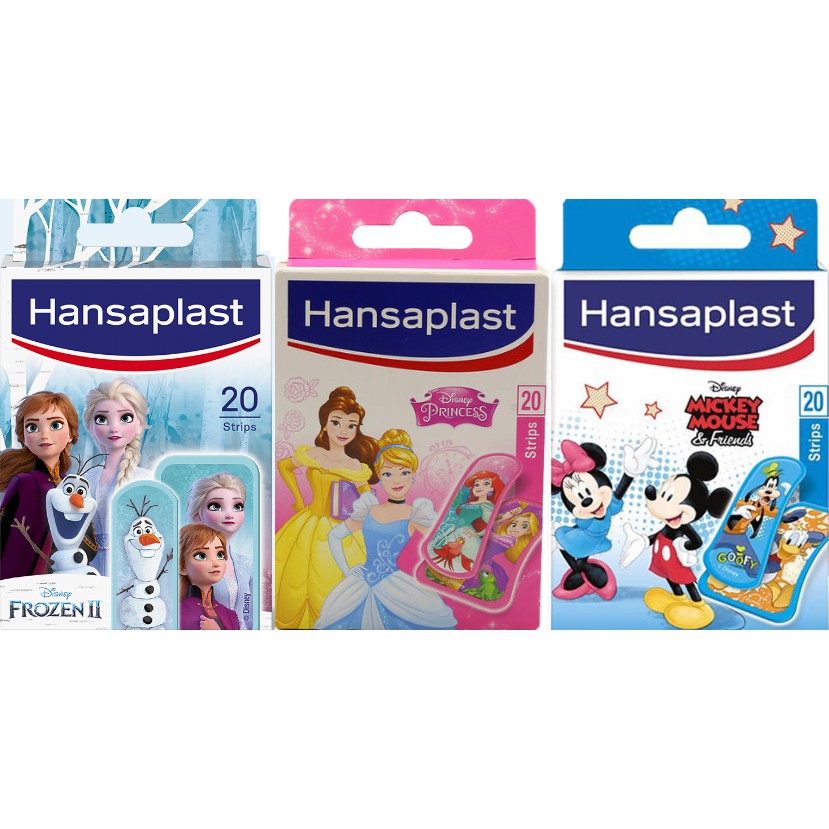 HANSAPLAST DISNEY PLASTERS 20S (FROZEN/PRINCESS/MICKEY MOUSE) | Shopee ...