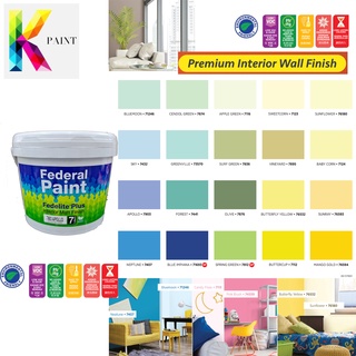 7 Liter 7L 7liter Federal Paint Fedelite Plus interior emulsion paint ...