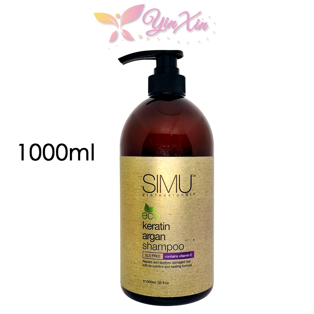 SIMU PROFESSIONAL eco Keratin Argan Shampoo 1000ml | Shopee Malaysia